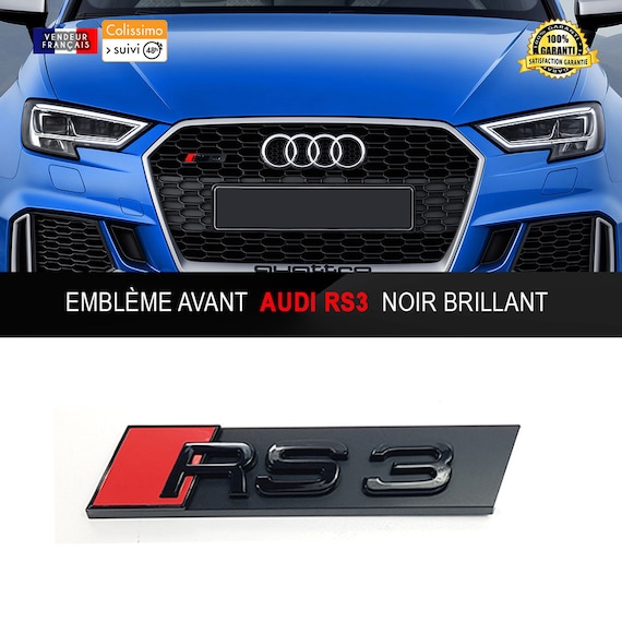 Logo Emblem RS3 Frontgrill Glänzend Schwarz 110x23 MM Für Audi - Etsy.de
