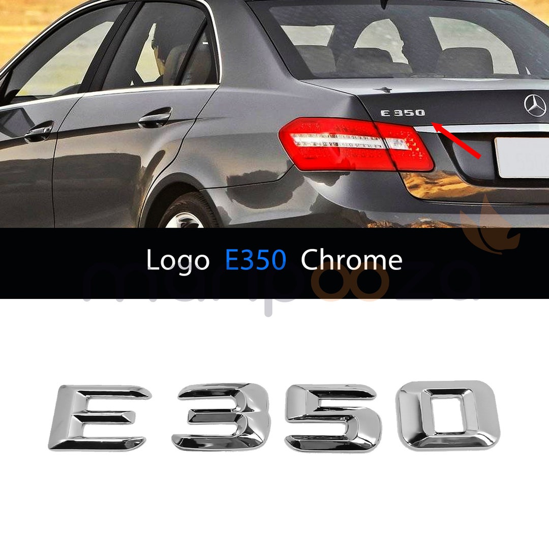 E350 Chrome Rear Logo Emblem 150mm for Mercedes E Class W211 W213 AMG ...