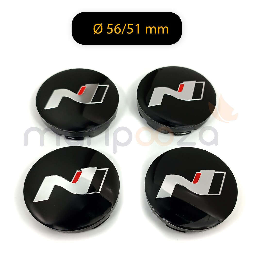 4x Wheel Center Hub Covers Ø 56/51mm Hyundai Logo N N-line - Etsy
