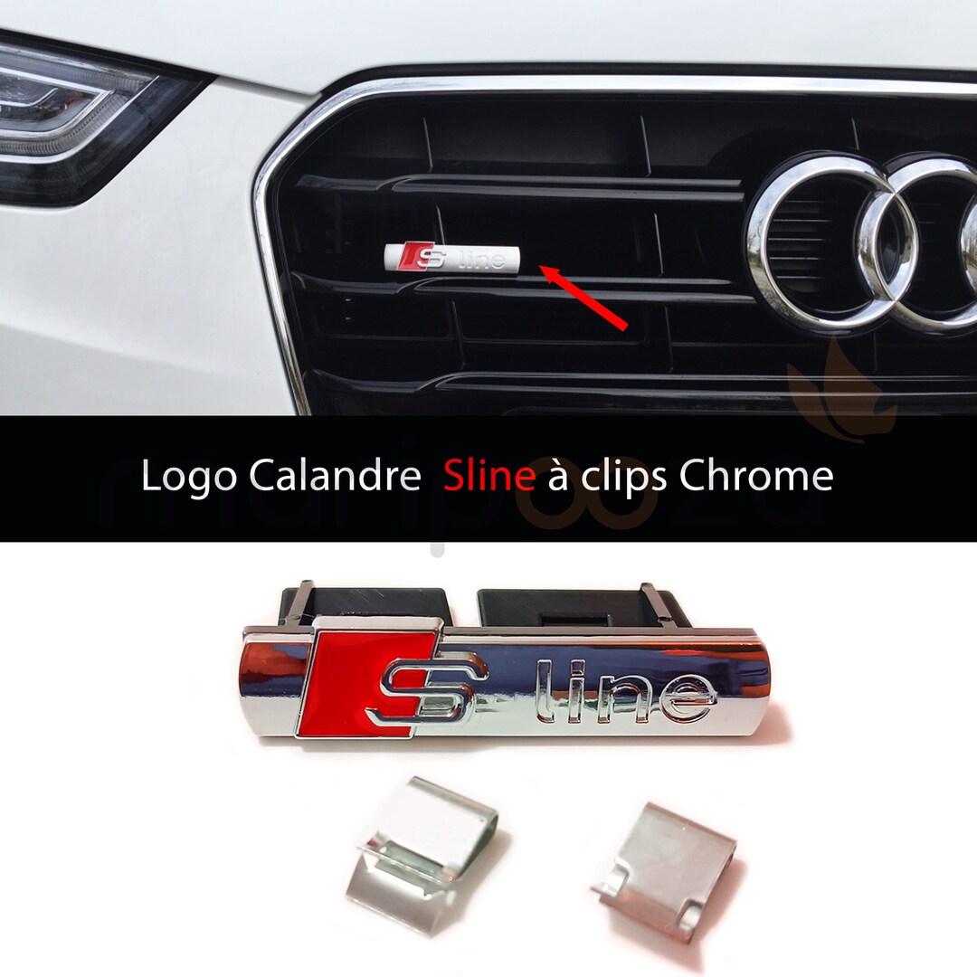 Emblème logo SLine calandre avant Chrome à clips 72x12 MM pour - Etsy ...