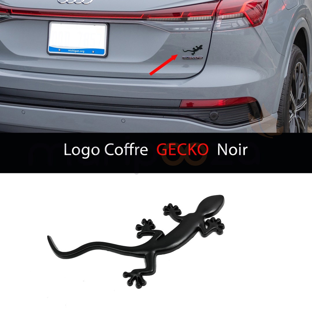 Logo Emblem Quattro Gecko Chest Wings Glossy Black 100x40 Mm - Etsy