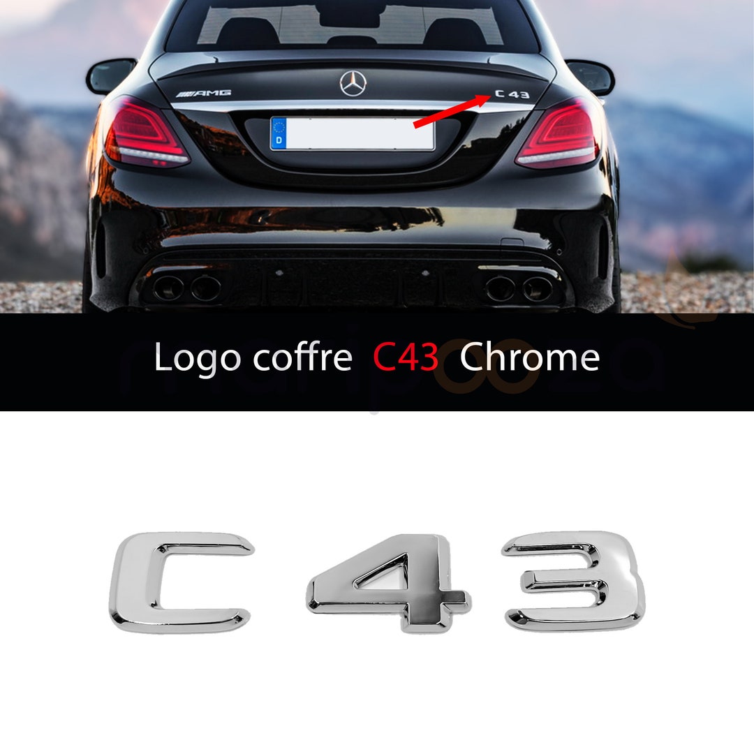 Emblem Logo Rear C43 Chrome 105mm for Mercedes Class C C43 C43s AMG - Etsy