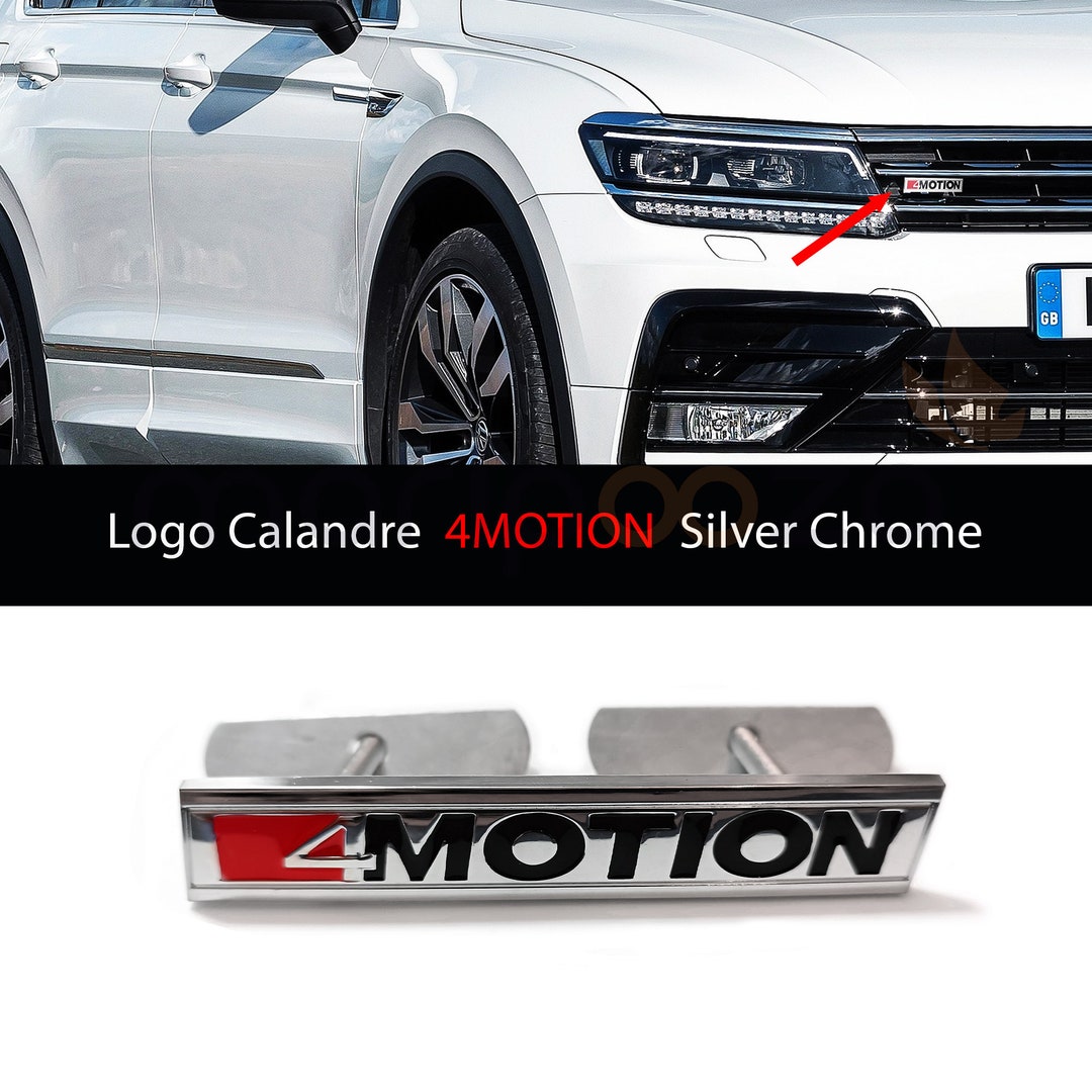 Emblem Logo Front Grille 4MOTION Chrome 105x18mm for V.VV - Etsy