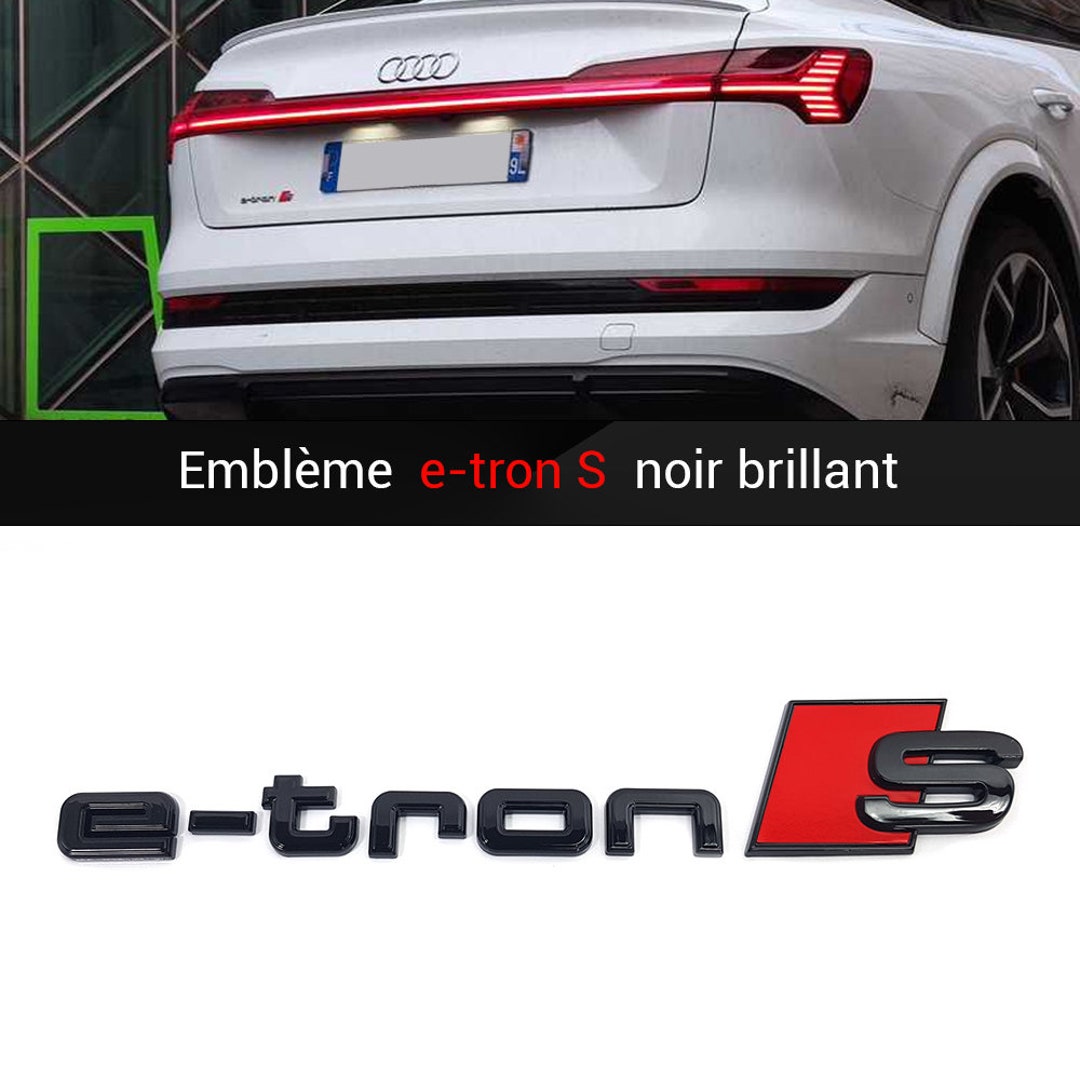 E-tron S Rear Trunk Logo Emblem for Audi Glossy Black 150x25 - Etsy