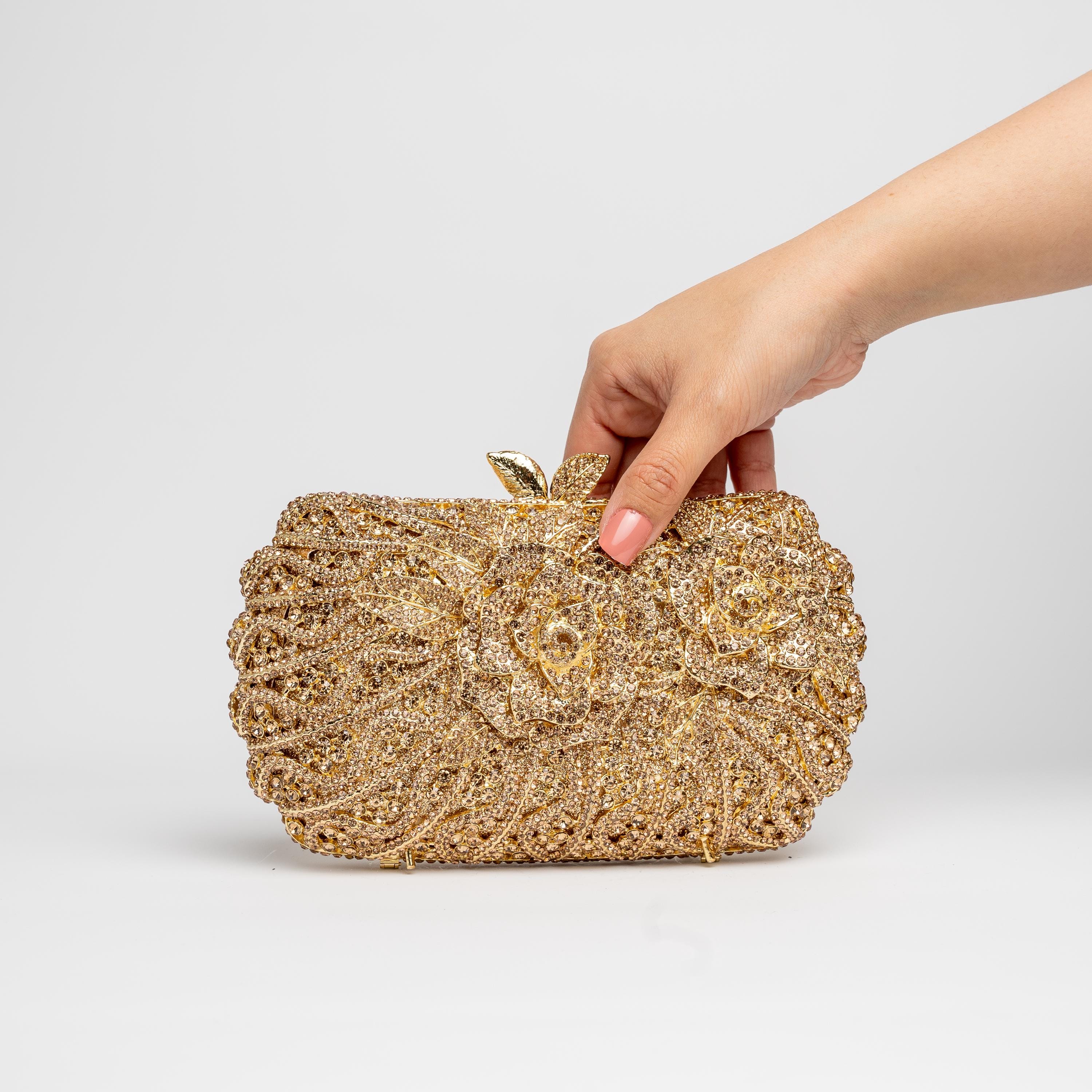Wedding Clutch Bag | Handmade Rhinestone Party Bag | Wedding and ...
