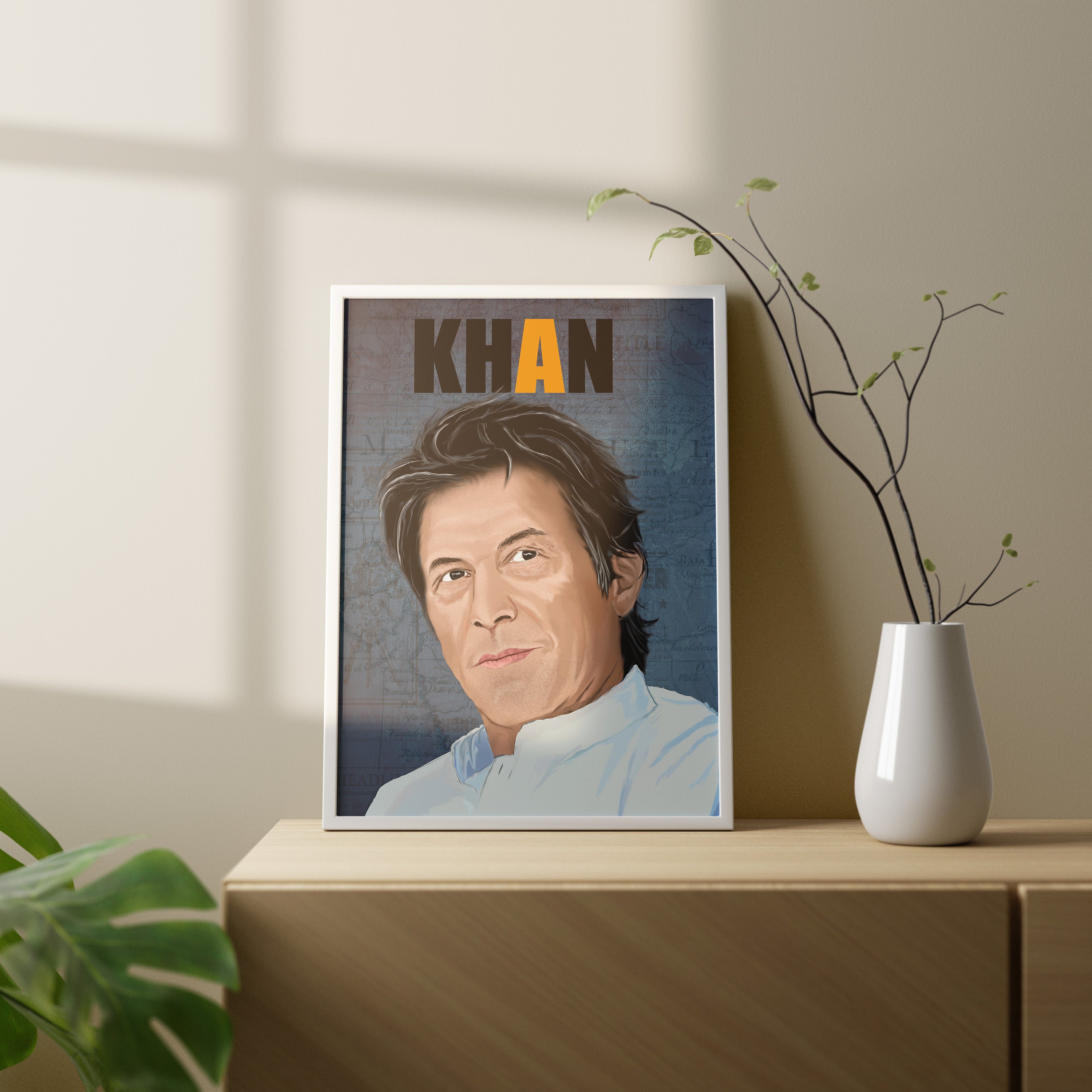 Imran Khan PTI Fan Poster Pakistani Art Cricketer Poster - Etsy