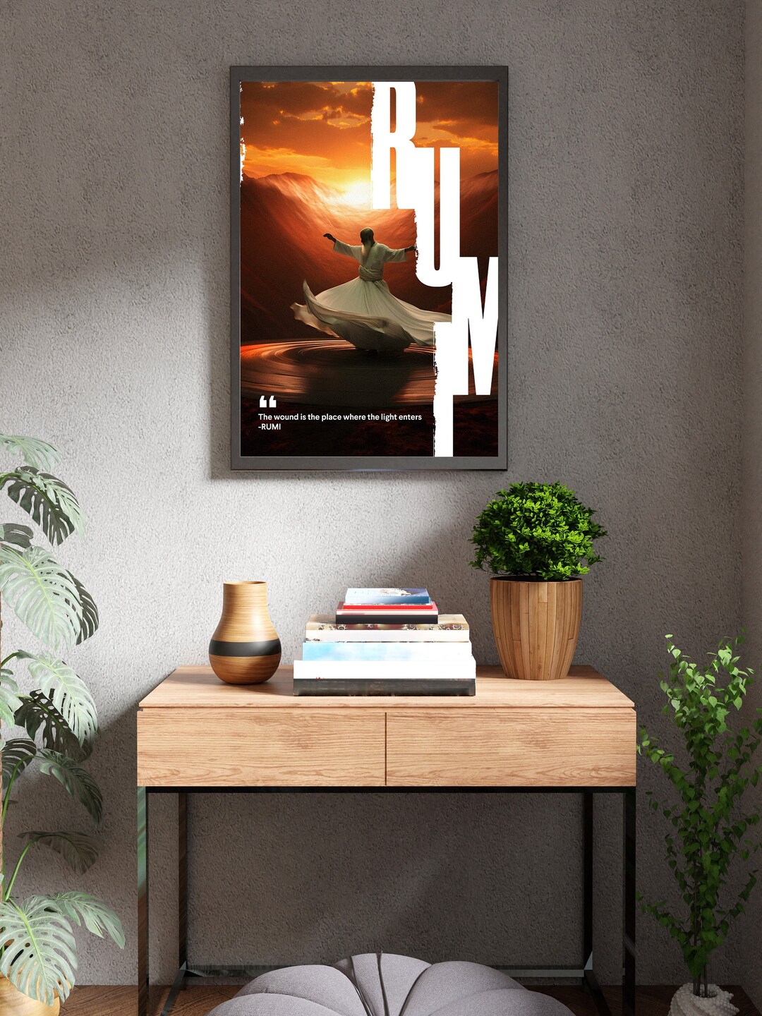 Rumi Quote Artwork Pakistani Art 40 Rules of Love Sufi Wisdom for ...