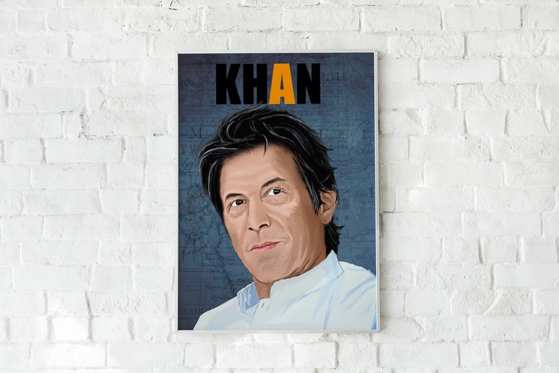 Imran Khan PTI Fan Poster Pakistani Art Cricketer Poster - Etsy