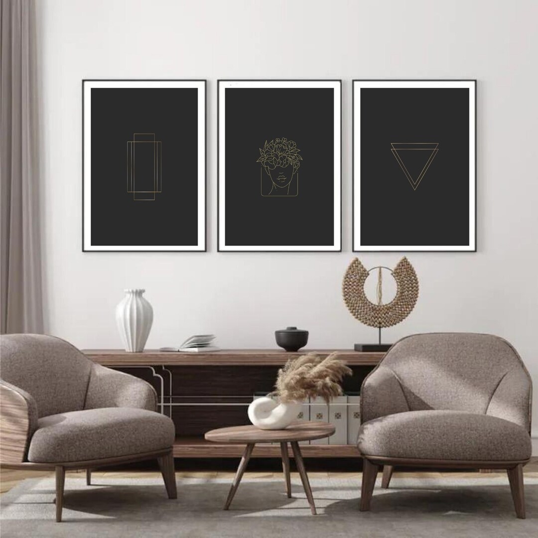 Minimalist Wall Prints, Minimalist Wall Decor, Set of 3 , Minimalist ...