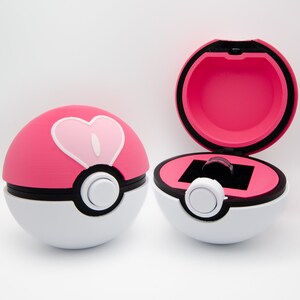 Love Ball Pokemon Poke Ball 3D Printed Switch, 3DS, or Ring Holder - Etsy