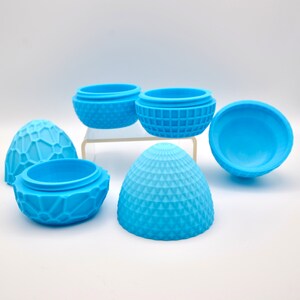 Fancy Easter Egg Containers set of 3 3D Printed, Colorful Easter Egg ...