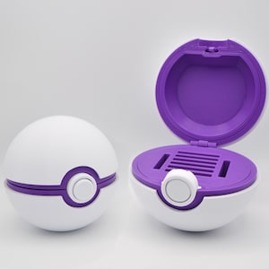 Custom Color Pokemon Poke Ball 3D Printed Switch, 3DS, or Ring Holder ...