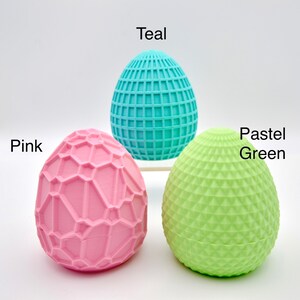 Fancy Easter Egg Containers set of 3 3D Printed, Colorful Easter Egg ...