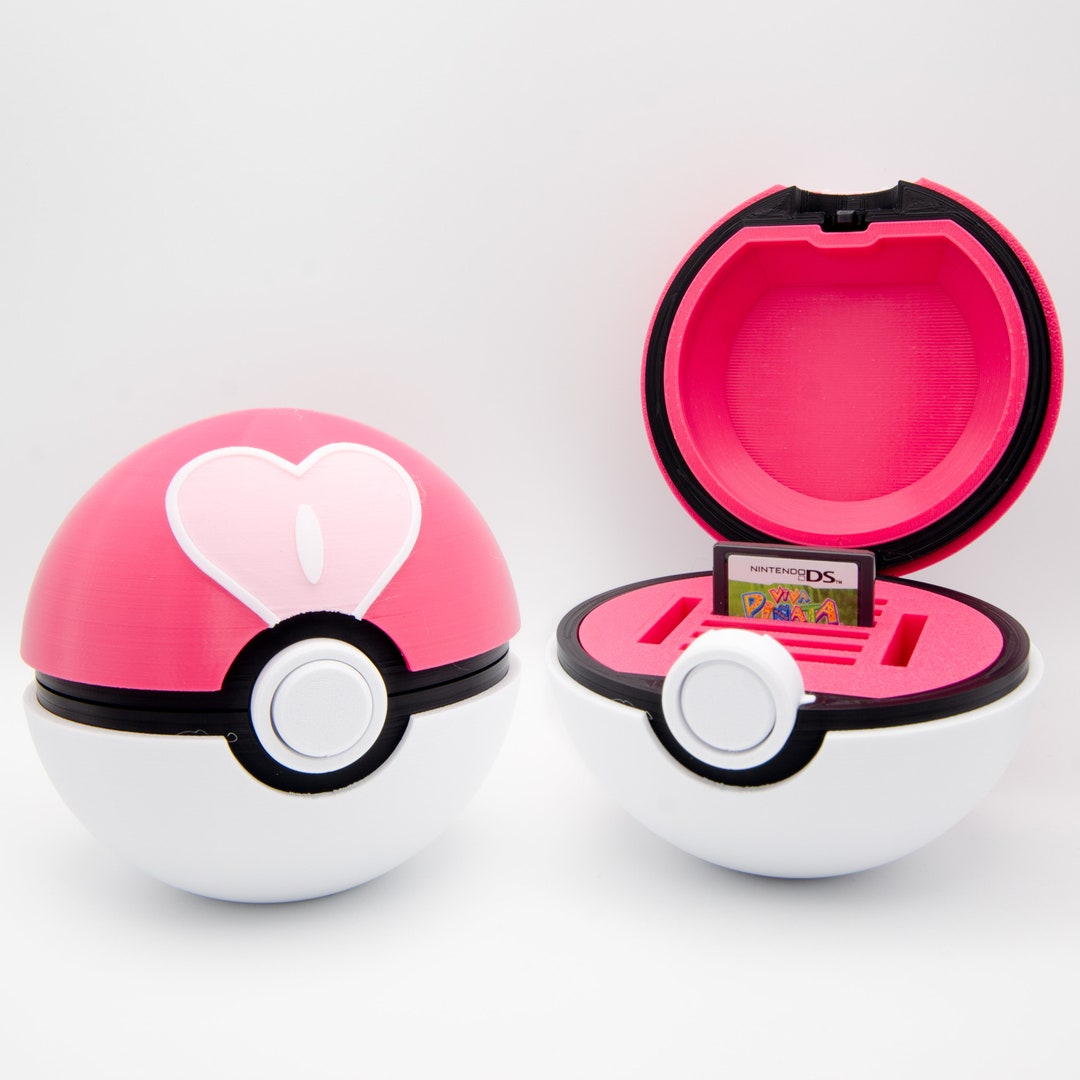 Pokemon Love Ball Poké Ball 3D Printed Switch, 3DS, or Ring Holder ...