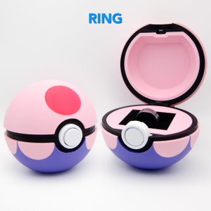 Dream Ball Pokemon Poke Ball 3D Printed Switch, 3DS, or Ring Holder - Etsy