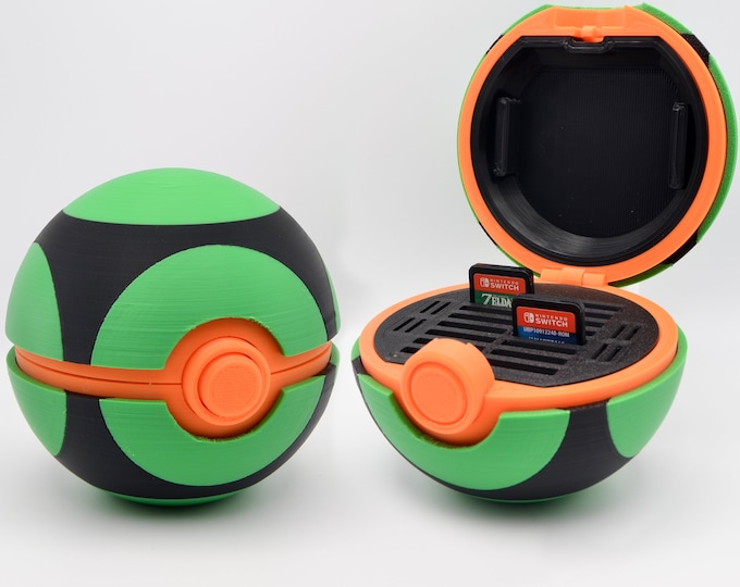 Dusk Ball Pokemon Poke Ball 3D Printed Switch, 3DS, or Ring Holder - Etsy