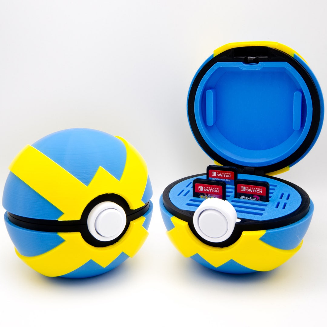 Quick Ball Pokemon Poke Ball 3D Printed Switch, 3DS, or Ring Holder - Etsy