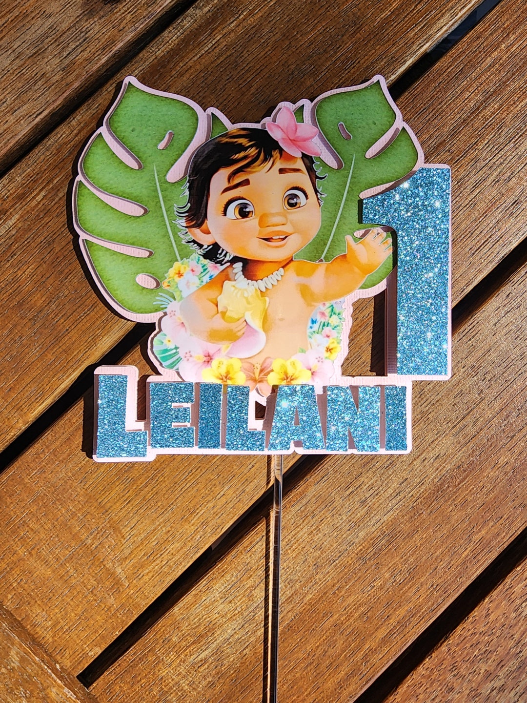 Moana Inspired Cake Topper/one Birthday/first Birthday/maui - Etsy