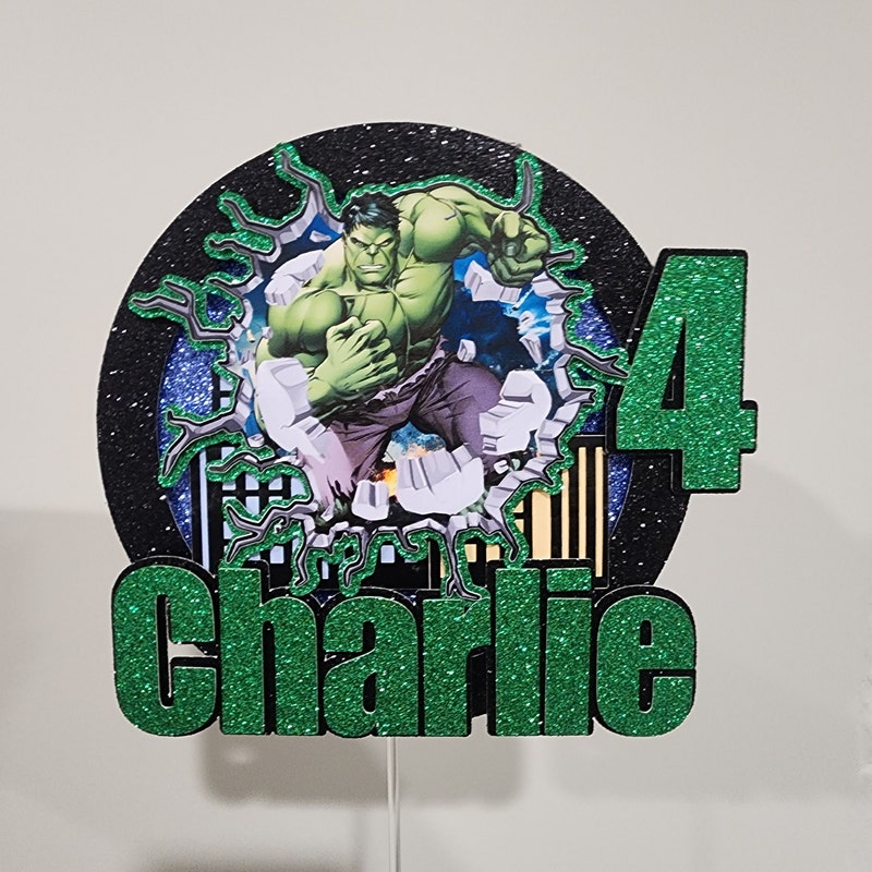 Hulk Cake Topper - Etsy