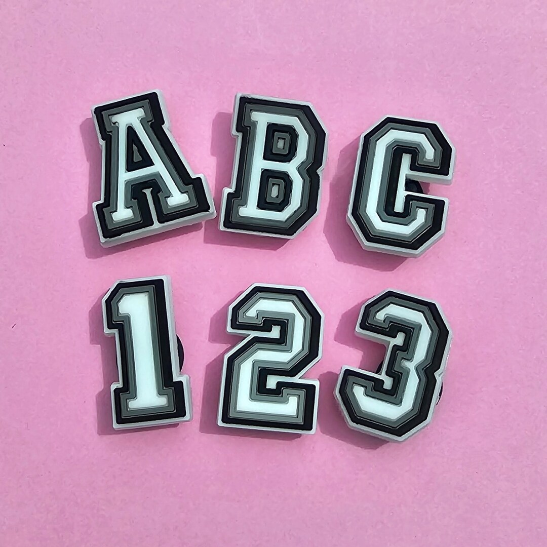 Alphabet Croc Jibbitz, Number Croc Jibbitz, Croc Charms - Etsy