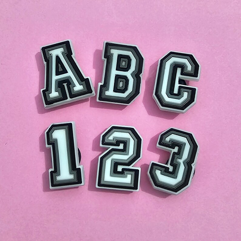 Alphabet Croc Jibbitz Number Croc Jibbitz Croc Charms - Etsy