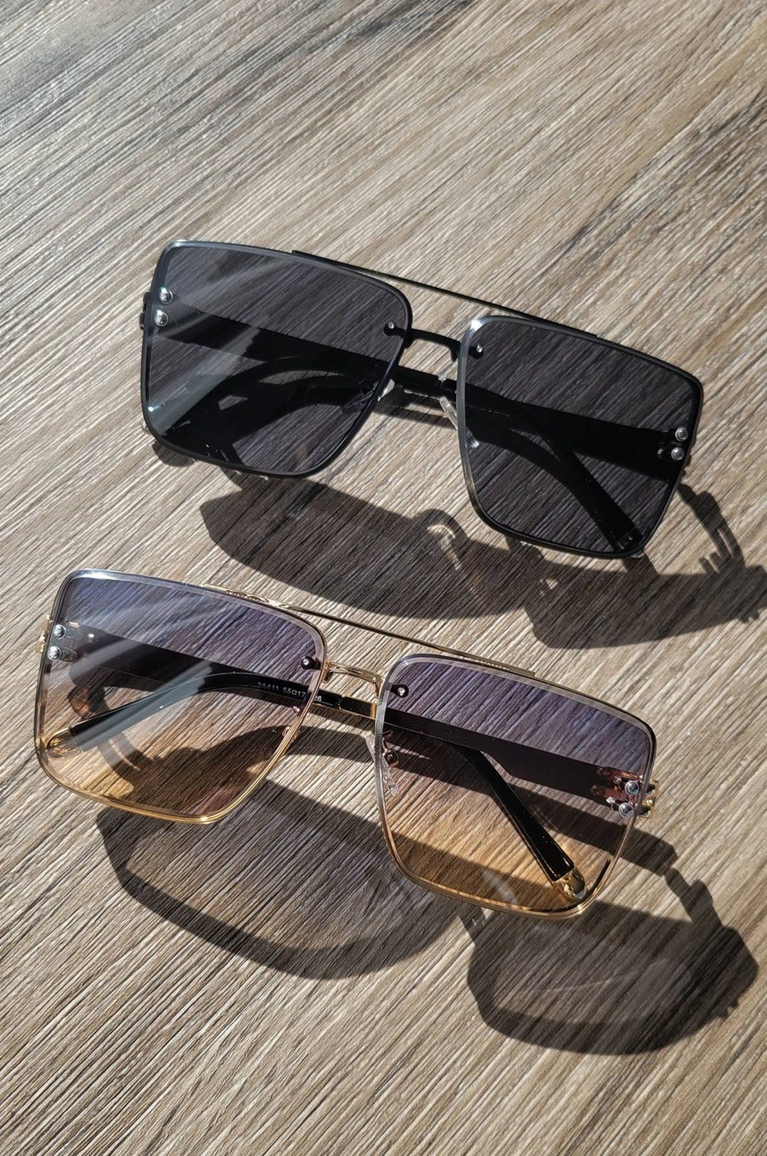 Square Aviator Sunglasses Retro Sunglasses Men Square Sunglasses 70's ...