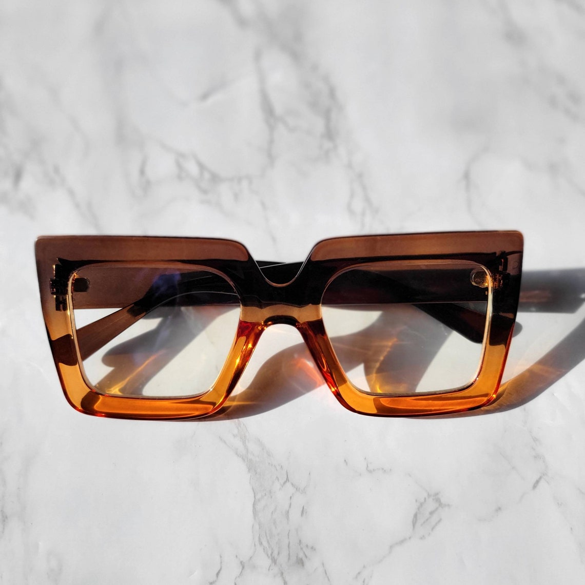 Women's Clear Lense Frames Ombre Optical Frames Colorful - Etsy