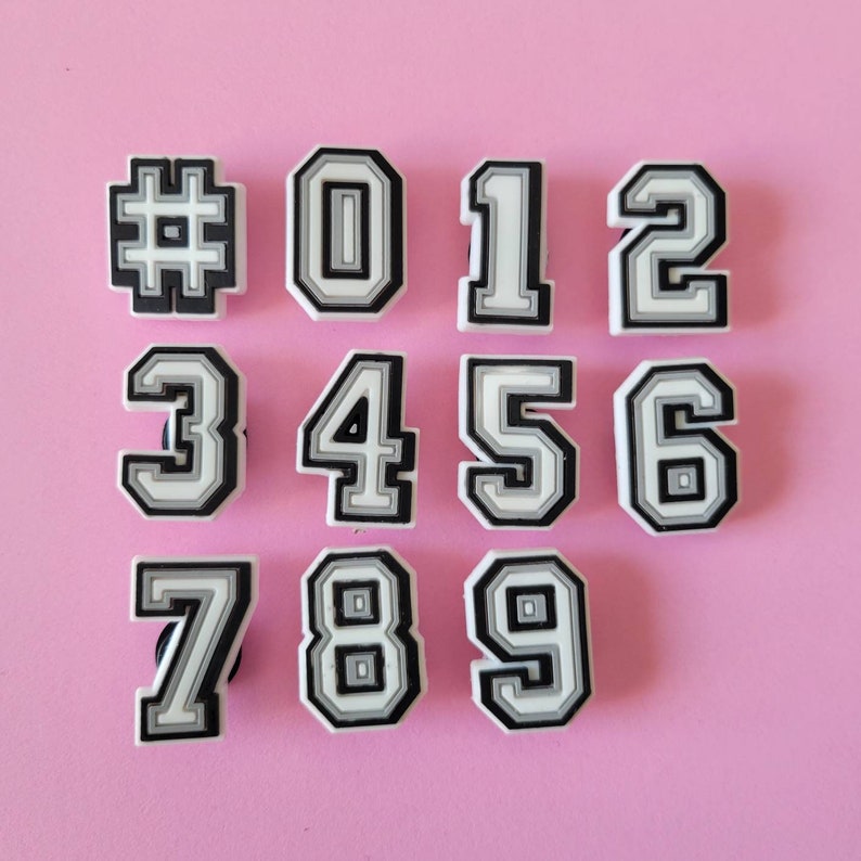 Alphabet Croc Jibbitz Number Croc Jibbitz Croc Charms - Etsy