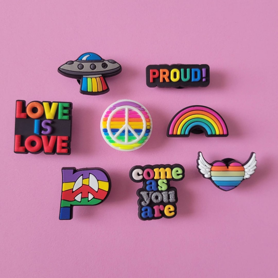 Pride Shoe Charms, Croc Charms, Croc Jibbitz, LGBTQ Jibbitz - Etsy
