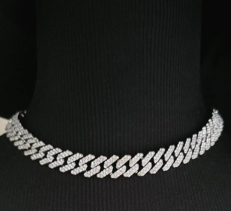 Miami Style Cubin Link Necklace Women's Cubin Link Chain - Etsy