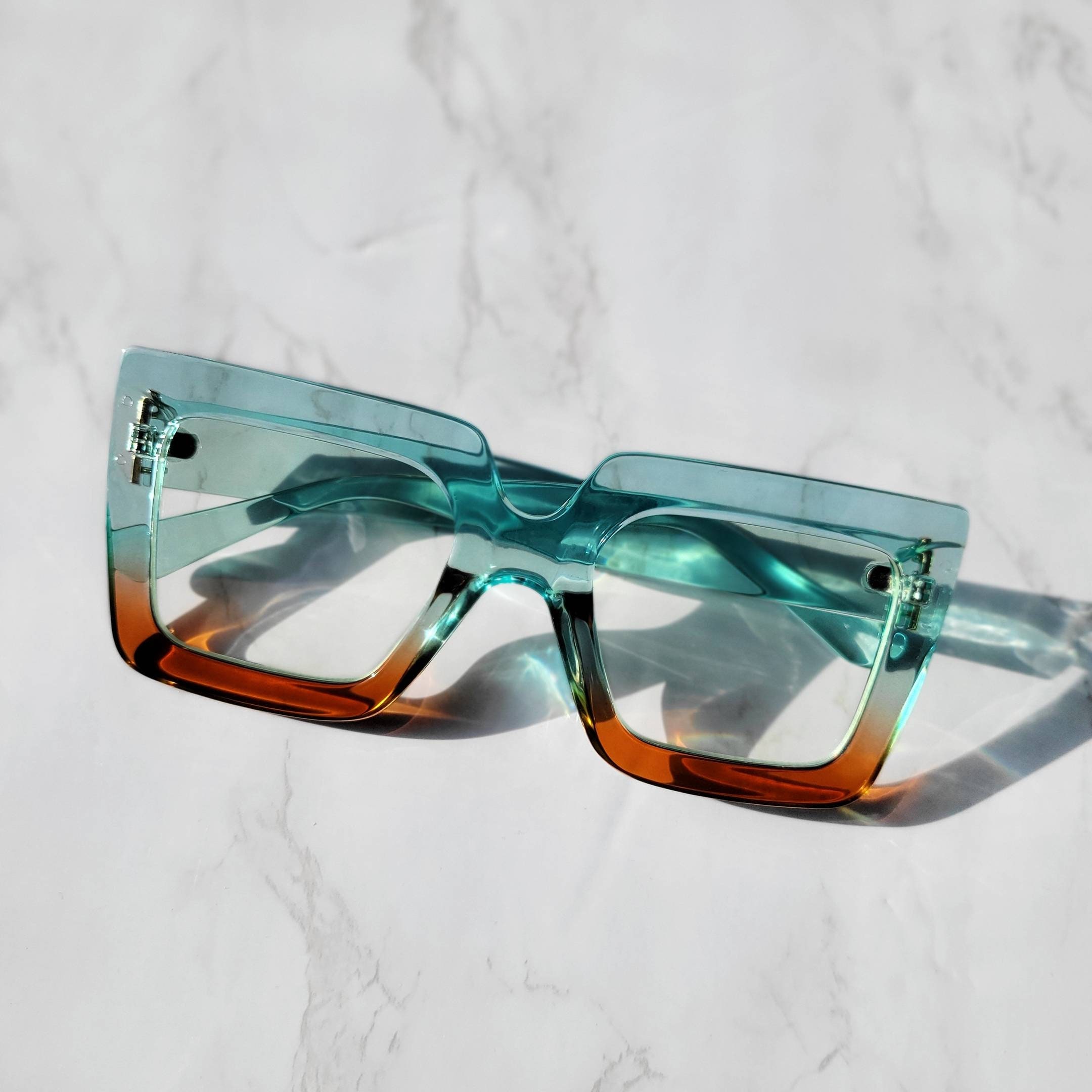 Women's Clear Lense Frames Ombre Optical Frames Colorful - Etsy