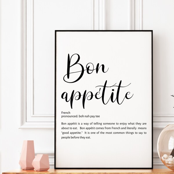 Bon Appetite - Etsy