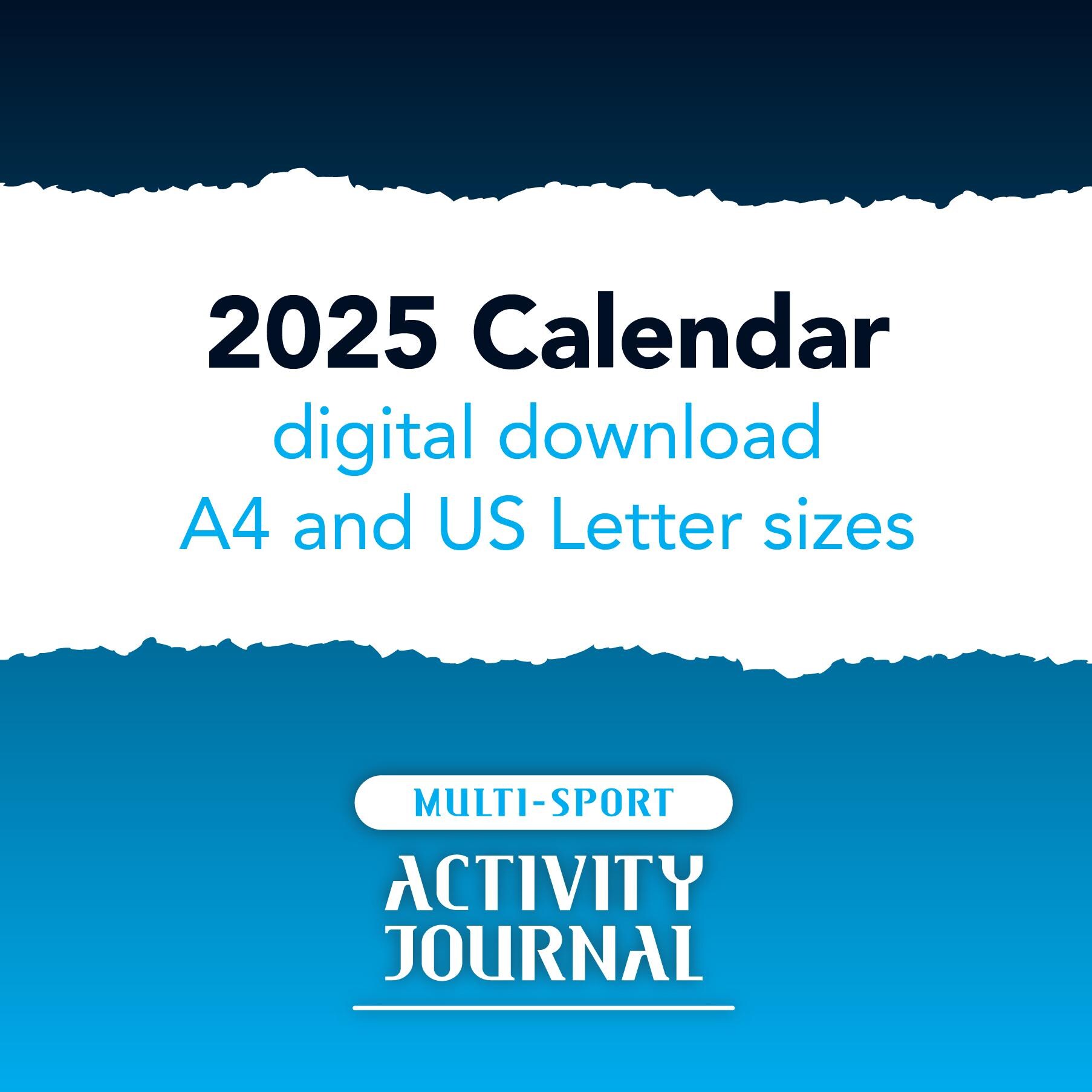 2025 Calendar A4 and US Letter - Etsy