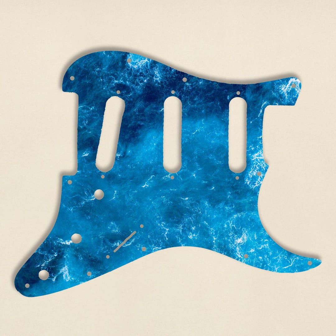 Fender Stratocaster Pickguard Custom Printed 8 Mounting Holes 3-ply ...