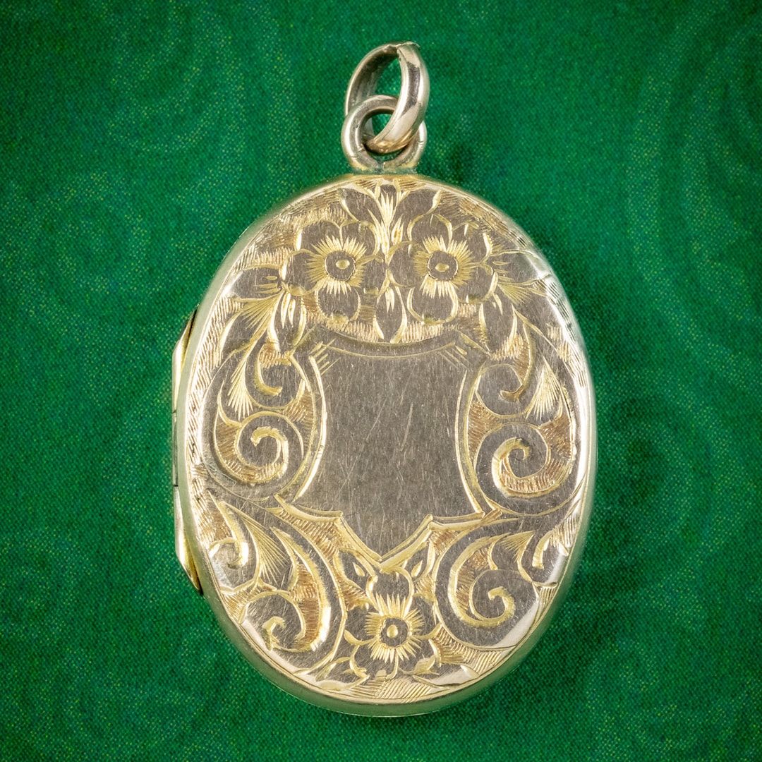 Antique Victorian Forget Me Not Locket 9ct Gold Back and Front - Etsy