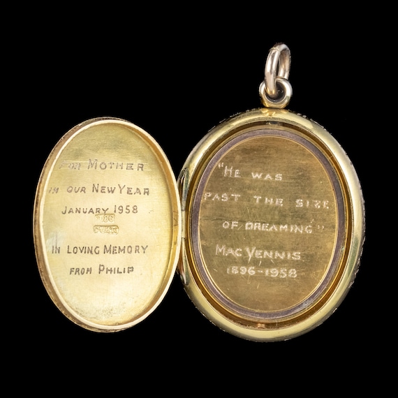 Vintage 9ct Gold Family Locket Circa 1958 - Gem