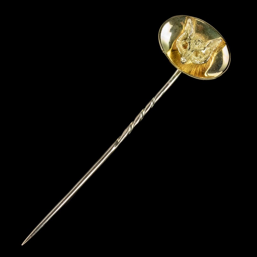 Vintage Fox Stick Pin 18ct Gold Dated 1970 - Etsy