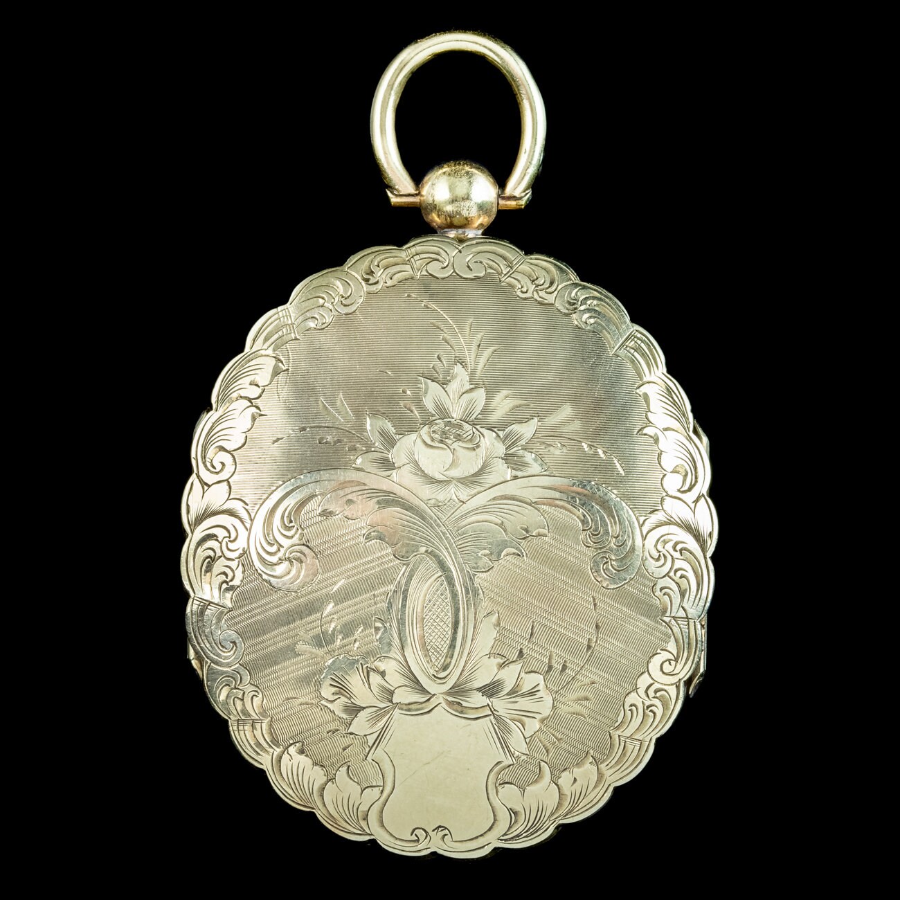 Antique Victorian Double Sided Mourning Locket With Hand Painted ...