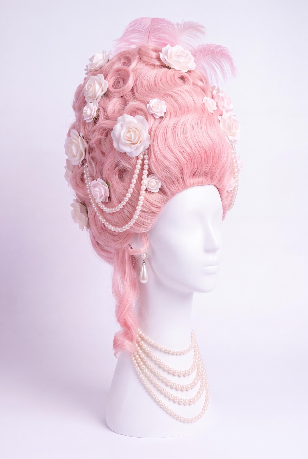 Rococo Queen Wig – Marie Antoinette Style Baroque Wig, Elaborate Royal ...