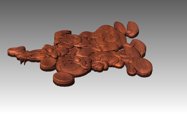 Mickey and Friends, Donald Duck, Goofy, Disney, Vectric CNC Digital ...