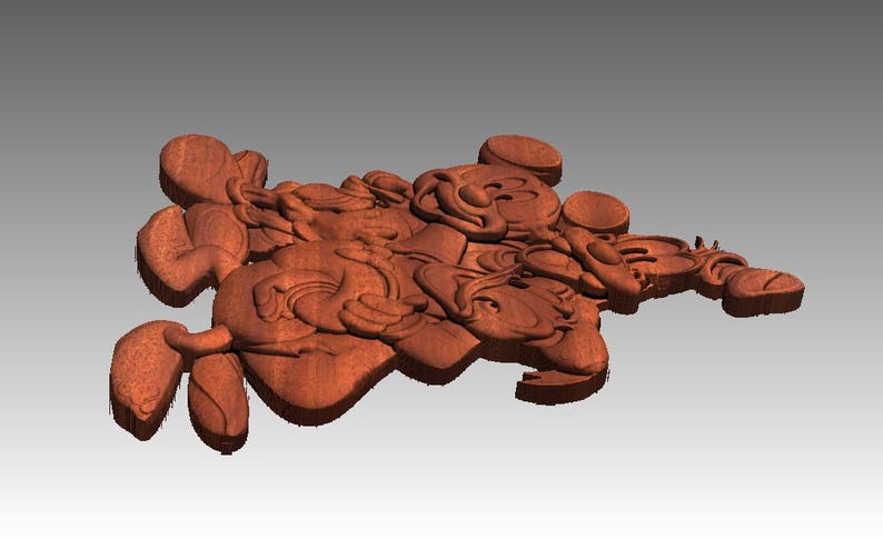 Mickey and Friends, Donald Duck, Goofy, Disney, Vectric CNC Digital ...