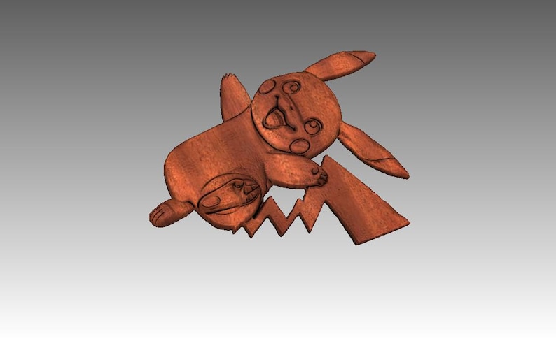 Pikachu (pokemon) Bas-relief - Etsy
