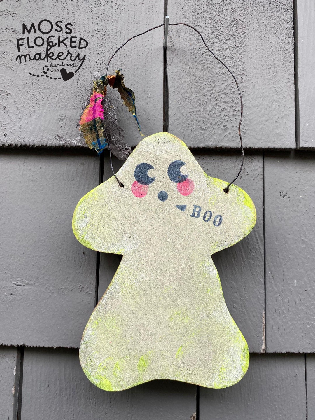 Wooden Ghost Sign, Rustic Ghost Sign, Halloween Decor, Halloween Ghost ...