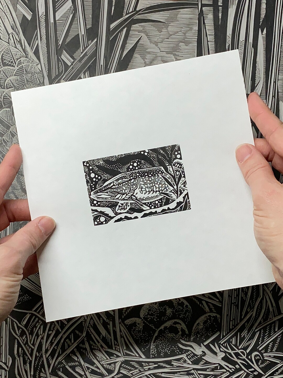 Pike Wood Engraving Print - Etsy