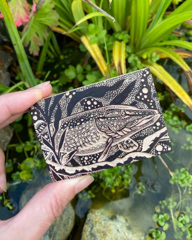 Pike Wood Engraving Print - Etsy