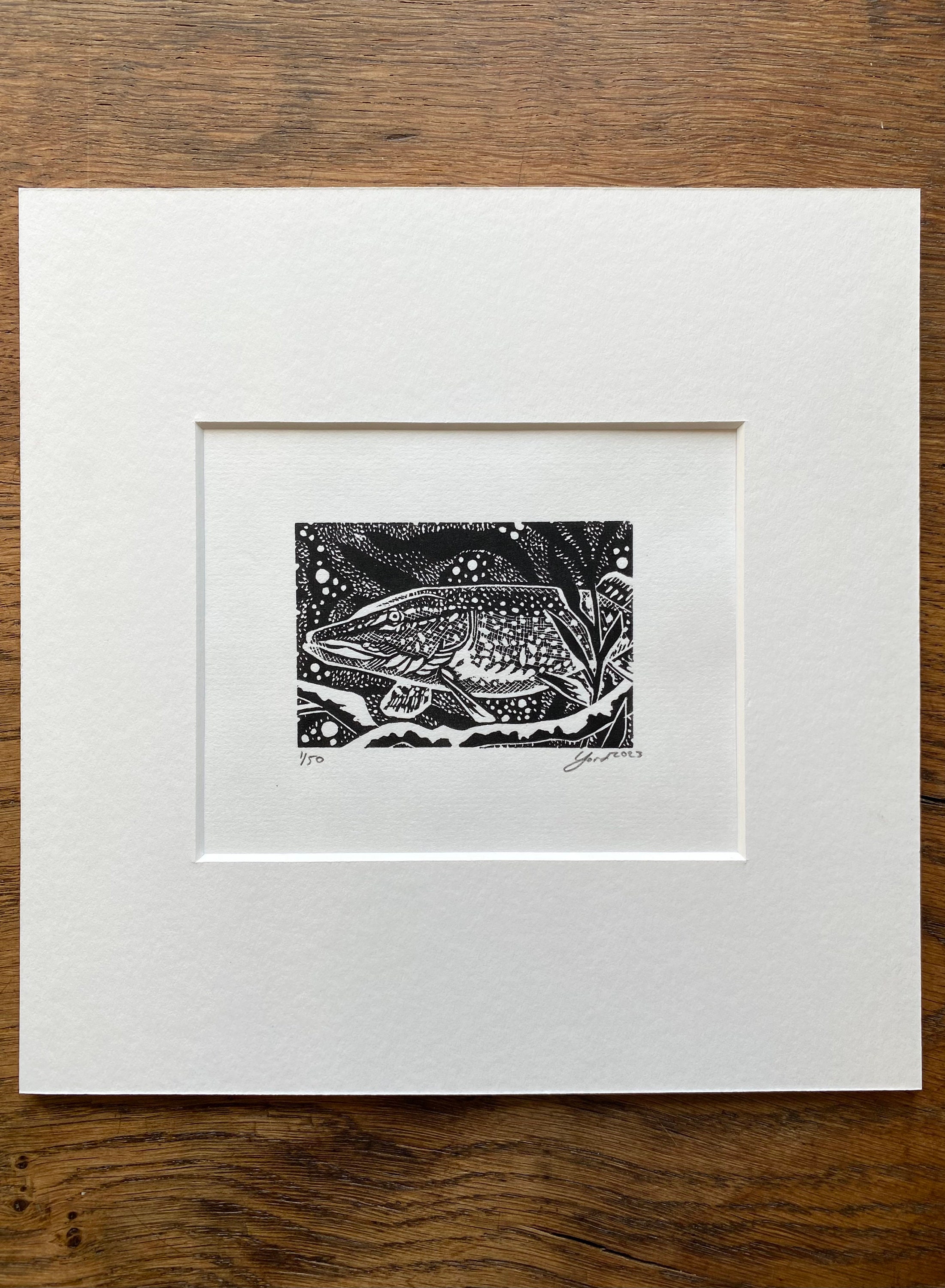 Pike Wood Engraving Print - Etsy