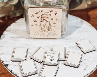 TBR Jar Label and Mini Books Bundle Reader Gift to Be Read Reading ...