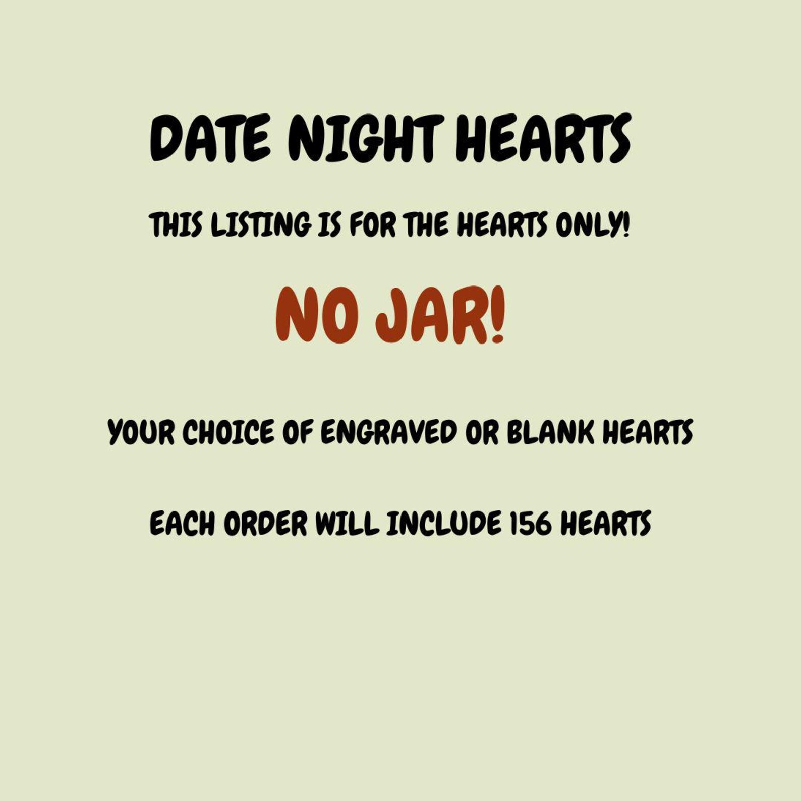 Engraved Date Night Idea Hearts: 156 Romantic Prompts HEARTS ONLY - Etsy