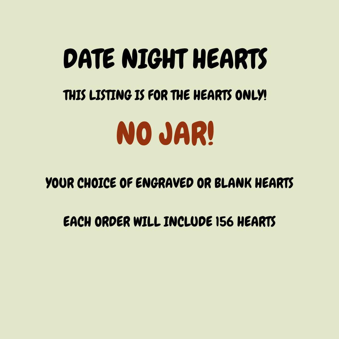 Engraved Date Night Idea Hearts: 156 Romantic Prompts HEARTS ONLY - Etsy