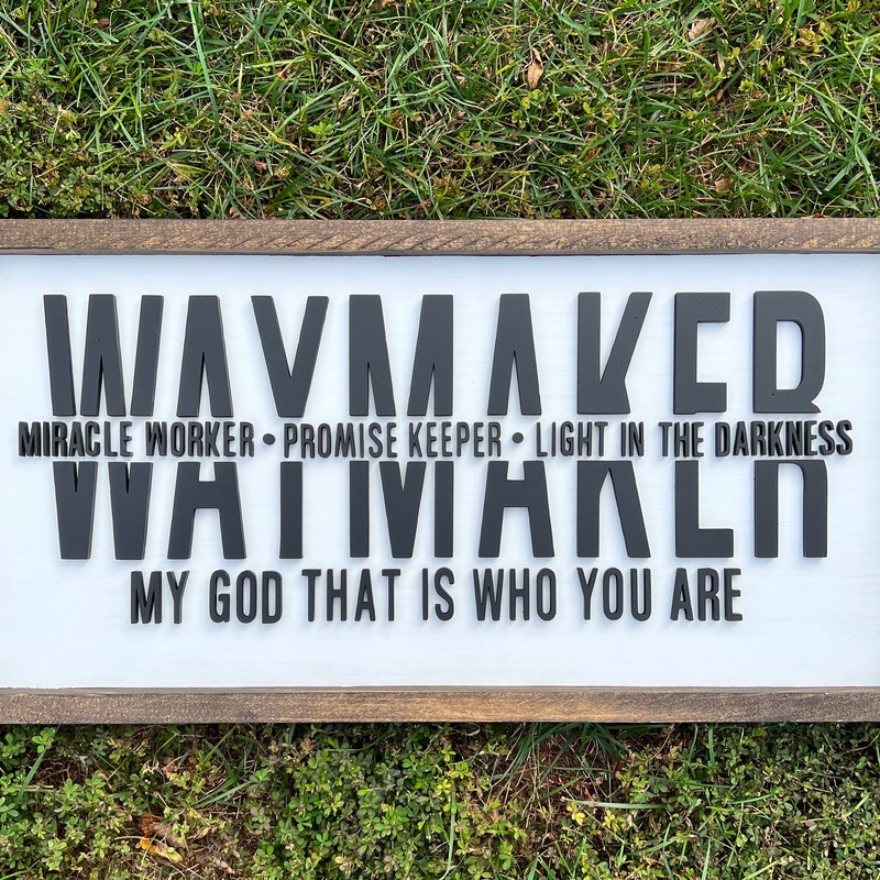 Way Maker Sign - Etsy